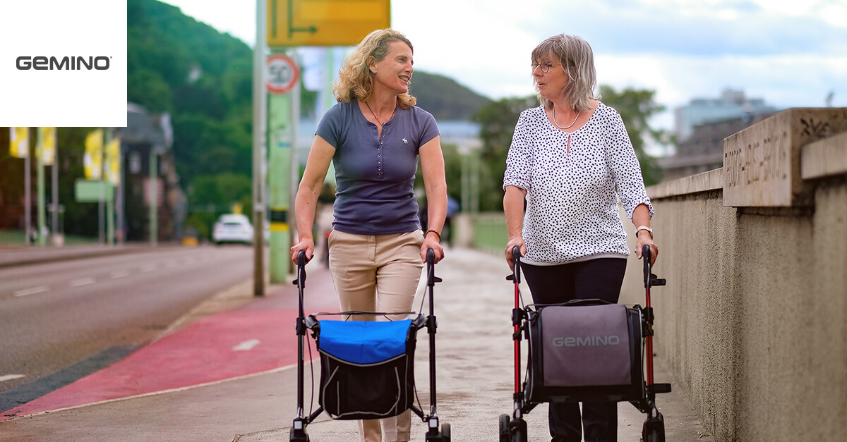Nog meer functionele opties op onze GEMINO rollators | Sunrise Medical